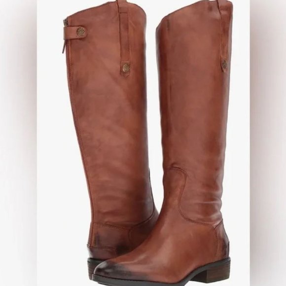Sam Edelman | Shoes | Sam Edelman Penny Leather Brown Classic Riding ...